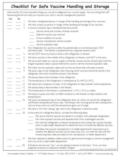 10+ Storage Checklist Templates - Google Docs, Word, Pages, PDF