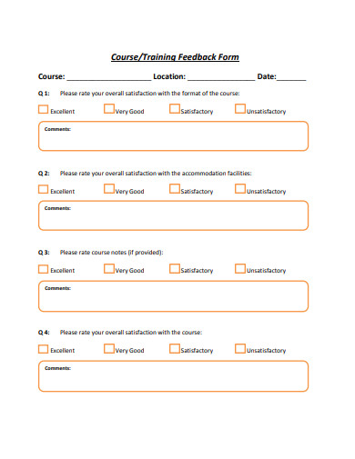 Free 19+ Training Feedback Form Templates in PDF | DOC