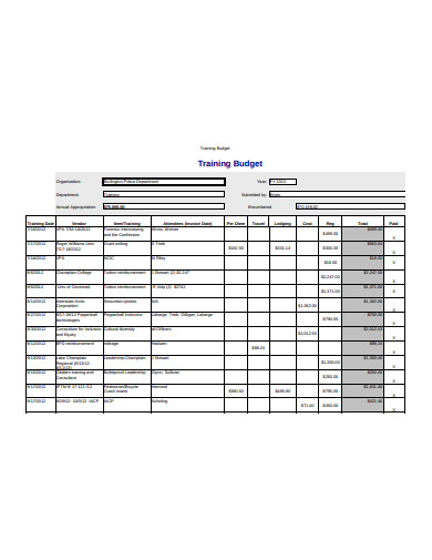 16+ Training Budget Templates - PDF