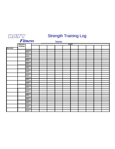 19+ Training Log Templates in PDF