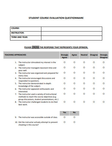 23+ Student Questionnaire Templates in Google Docs | Word | Pages | PDF