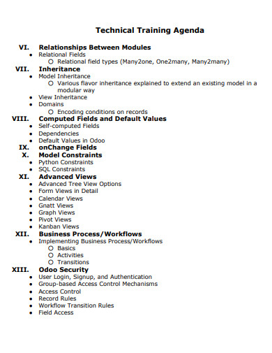 21+ Training Agenda Templates in Word | Pages | PDF