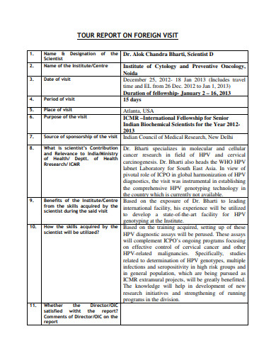 21+ Visit Report Templates - Google Docs, Pages, Word, PDF