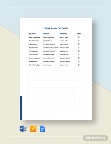 How To Make/Create a Trade Show Checklist [Templates + Examples] 2023
