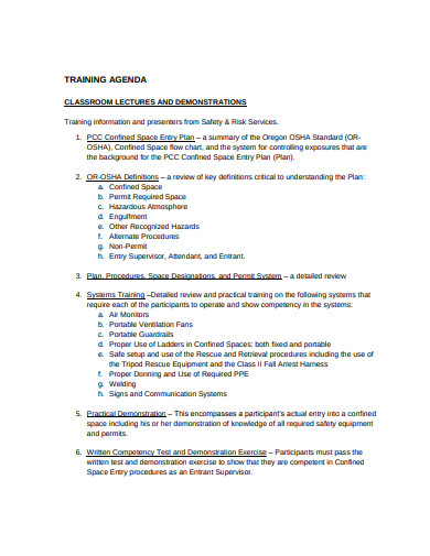 21+ Training Agenda Templates in Word | Pages | PDF