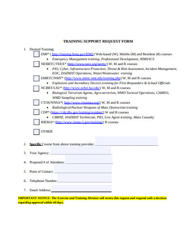16+ Training Request Form Templates in PDF