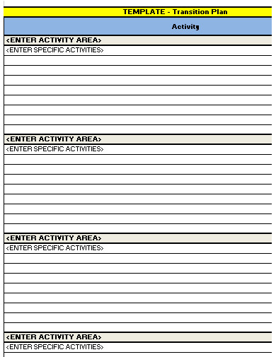 11+ Transition Plan Templates in Google Docs | Word | Pages | PDF | XLS