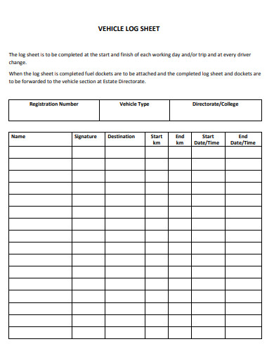 16+ Log Sheet Templates in Google Docs | Google Sheets | Word | Pages ...