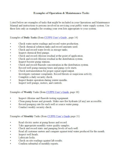 7+ Duties Checklist Templates - PDF, Word, Pages, Google Docs