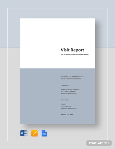 21+ Visit Report Templates - Google Docs, Pages, Word, PDF