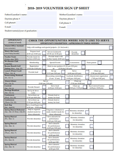 Free 21+ Sign Up Sheet Templates in Google Docs, Google Sheets, Word ...