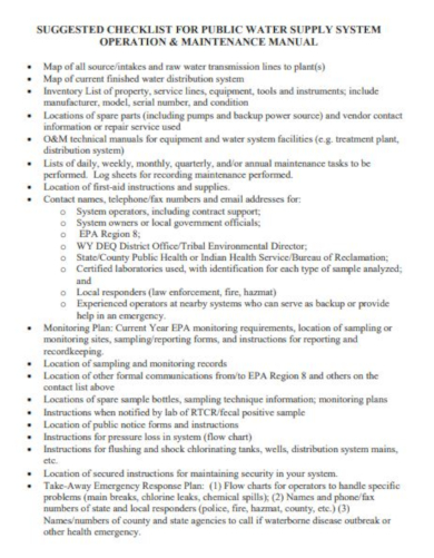 6+ Operations Checklist Templates - Google Docs, Word, Pages, PDF