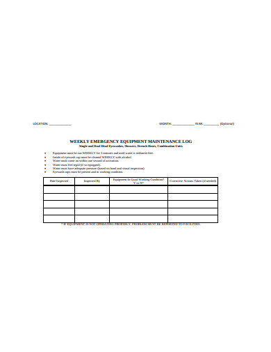 FREE 21+ Maintenance Log Templates in Google Docs | MS Word | Pages | PDF