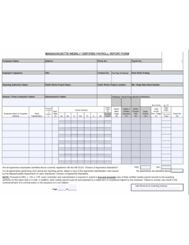 10+ Payroll Report Templates in PDF | DOC