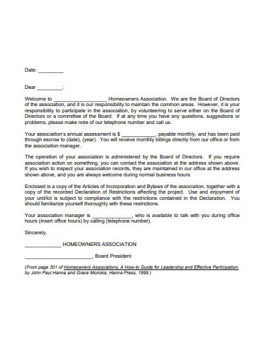 18+ Welcome Letter Templates in PDF | Google Docs | Word | Pages