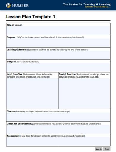 8+ Lesson Plan Template - Google Docs, MS Word, Pages, Editable PDF