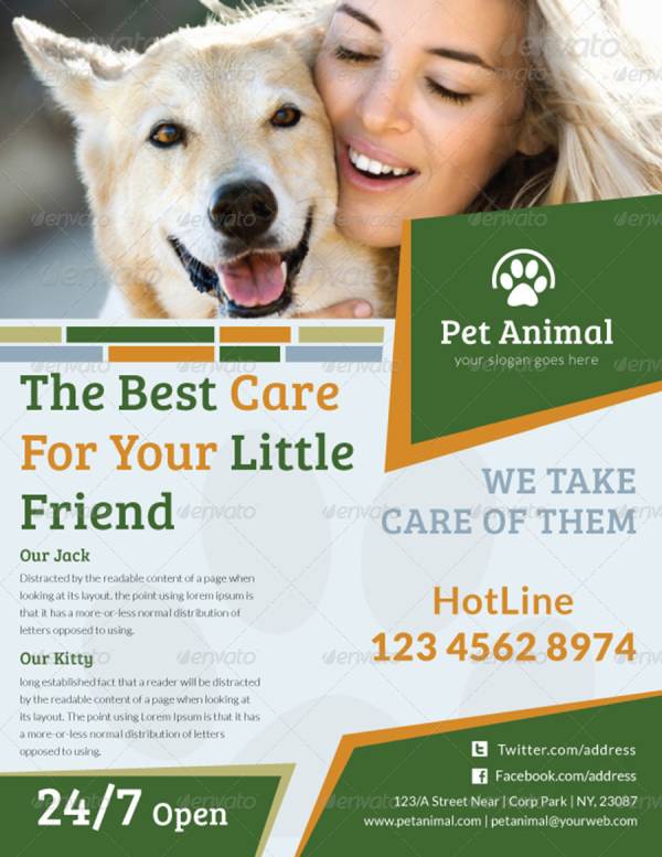 11+ Pet Flyer Templates - Illustrator, InDesign, MS Word, Pages ...