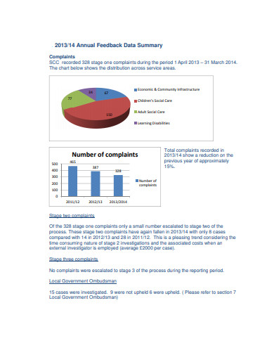 FREE 11+ Customer Feedback Report Templates in PDF | MS Word