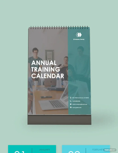 Training Calendar Template - 42+ Word, PDF, PSD Documents Download