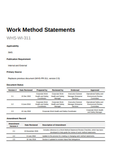 26+ Method Statement Templates in Google Docs | Word | Pages | PDF