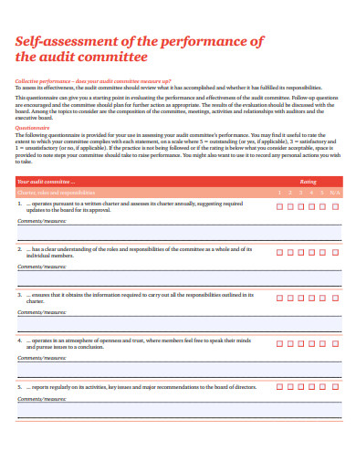 10+ Audit Assessment Templates in PDF | MS Word