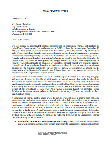 6+ Audit Findings Letter Templates in PDF | MS Word