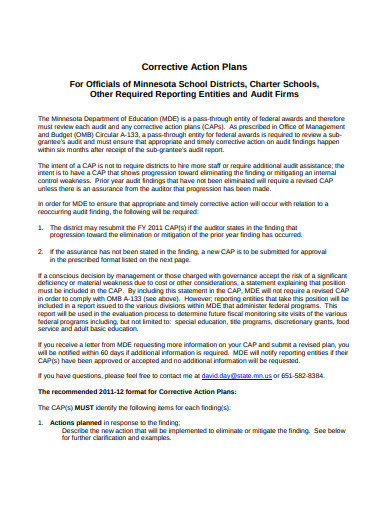 11+ Audit Corrective Action Plan Templates in MS Word| Excel | PDF