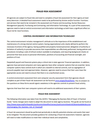 10+ Audit Risk Assessment Templates in PDF | XLS | DOC