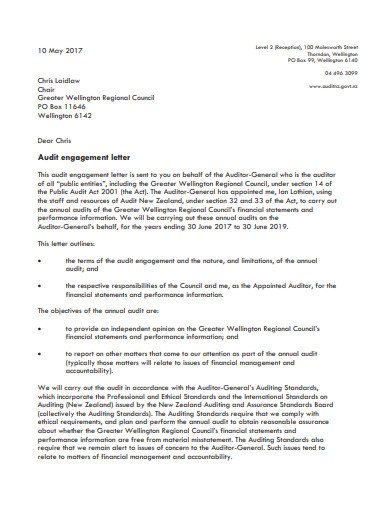 12+ Audit Letter Templates in PDF | WORD