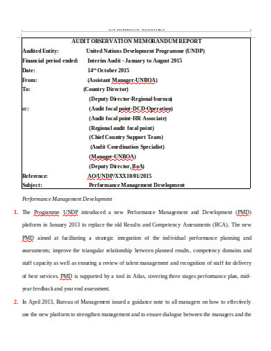 10 + Audit Observation Report Templates in PDF | DOC