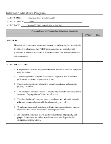 10+ Audit Inventory Templates in PDF | Word | Pages | Google Docs | XLS