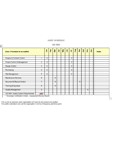 11+ Audit Schedule Templates in PDF | Word | Google Docs | Pages
