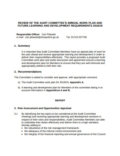 12+ Audit Work Plan Templates in PDF | DOC