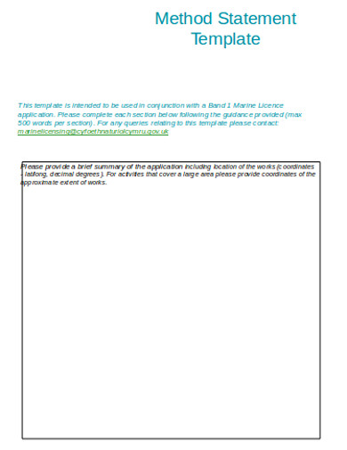 26+ Method Statement Templates in Google Docs | Word | Pages | PDF