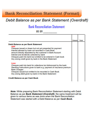 21+ Reconciliation Statement Templates in PDF