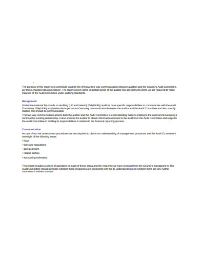 10+ Audit Risk Assessment Templates in PDF | XLS | DOC