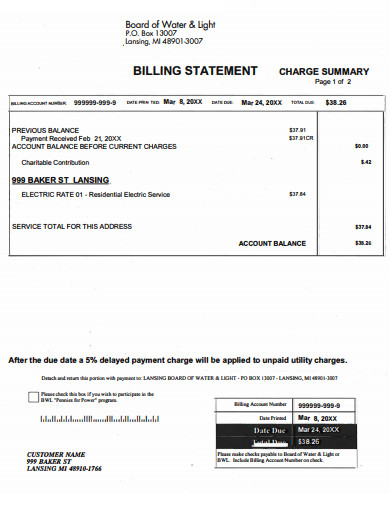 17+ Billing Statement Templates in Google Docs | Google Sheets | Word ...