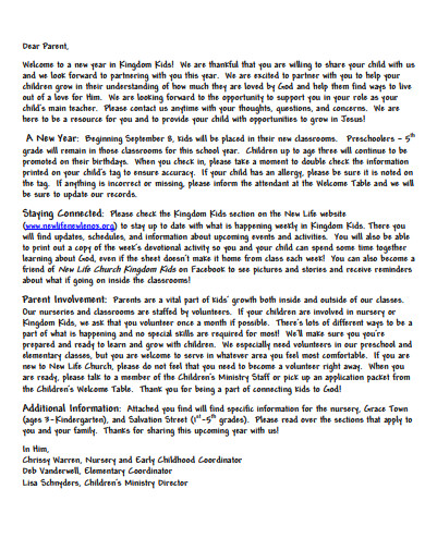 10+ Church Welcome Letter Templates in PDF | DOC