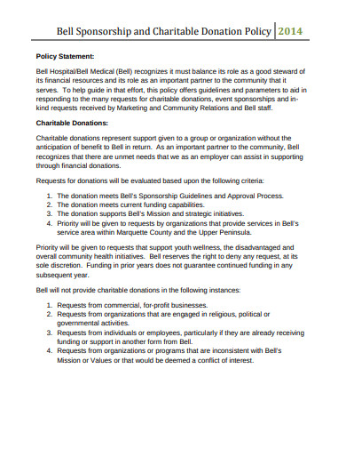 20+ Donation Policy Templates in PDF