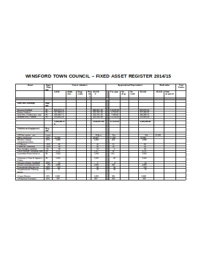 12+ Fixed Asset Register Templates in PDF | DOC | XLS