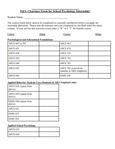 10+ School Clearance Form Templates in DOC | PDF