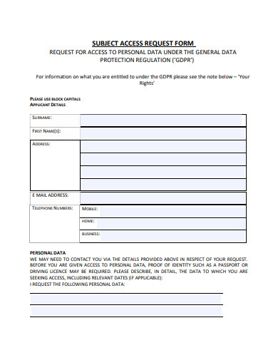 FREE 18+ Access Request Form Templates in PDF | MS Word | Google Docs