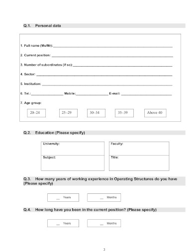 17+ Training Questionnaire Templates in PDF | DOC