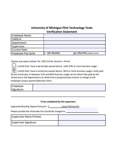 23+ Verification Statement Templates in PDF | DOC