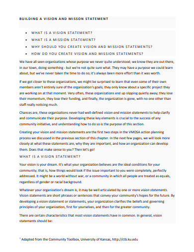 12+ Vision Statement Templates in PDF | DOC