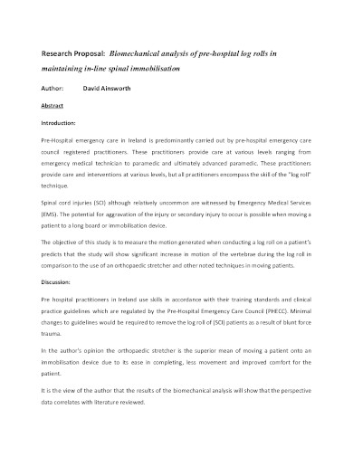 17 Medical Research Proposal Templates In PDF DOC