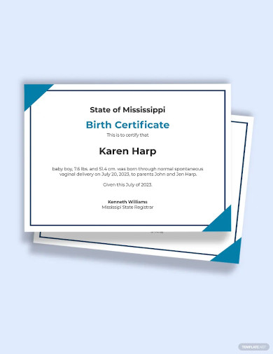 Birth Certificate Template - 50+ Word, PDF, PSD, AI, InDesign Format ...
