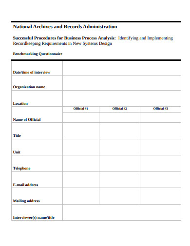9+ Business Analysis Questionnaire Templates in PDF | MS Word
