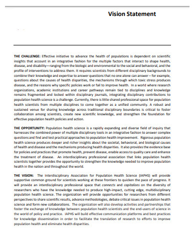 12+ Vision Statement Templates in PDF | DOC