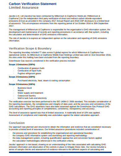 23+ Verification Statement Templates in PDF | DOC